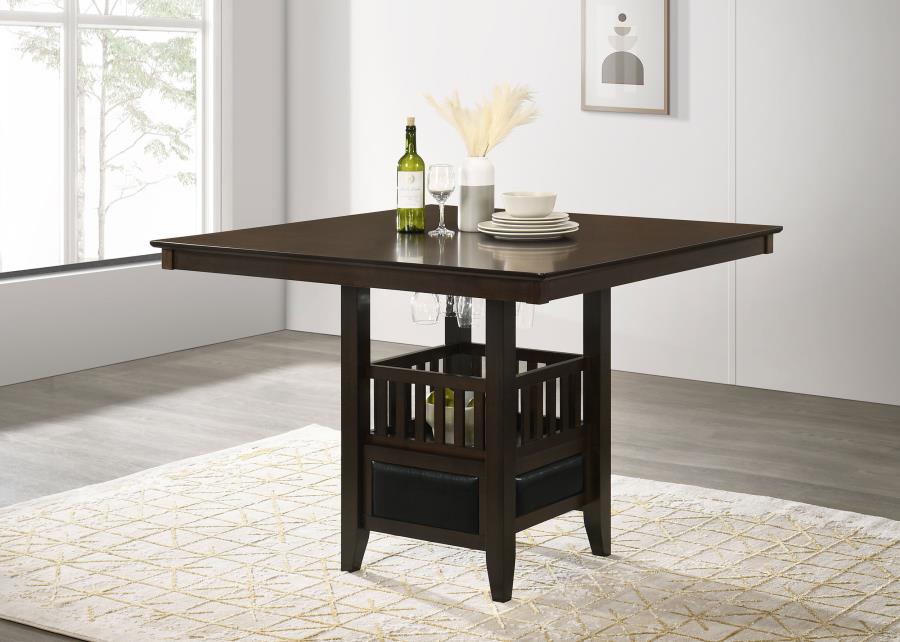 Jaden Square 47-inch Counter Height Dining Table Espresso, 100958 ...